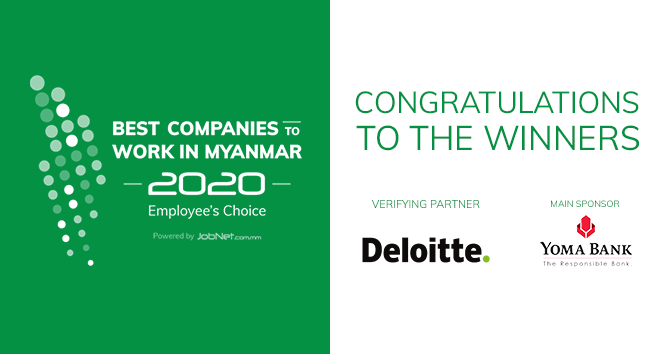 Winners for the 2020 Best Companies to Work in Myanmar (powered by ...
