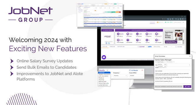 JobNet New Product Update - Online Salary Survey and ATS Bulk Email ...